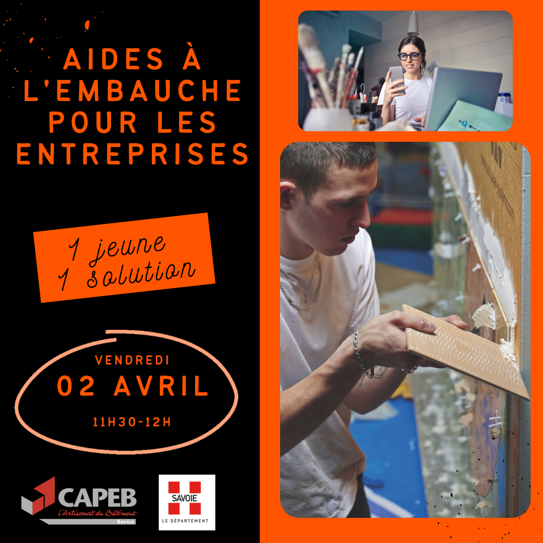 Webinaire sur les aides à l'embauche pour les entreprises ・ CAPEB